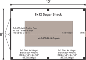 Sugar Shack Plans with Functional Cupola • Jamaica Cottage Shop
