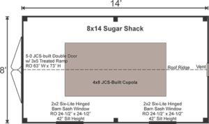 Sugar Shack Plans with Functional Cupola • Jamaica Cottage Shop