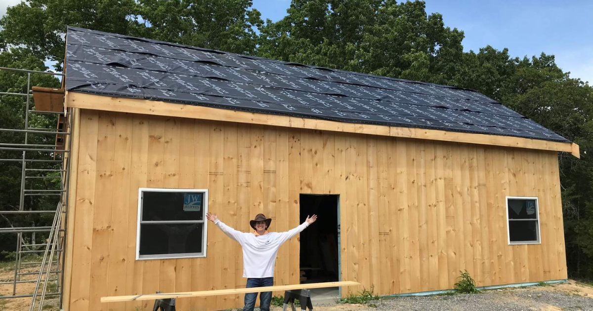 Vermont Cabin 24x40 Frame Only Pre-Cut Kit • Timber Prefab