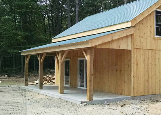 8x30 Cottage Overhang Kit • Post and Beam Cottages