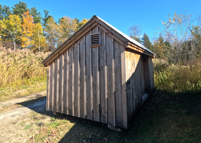 10x16 Three Sled Shed | Fully Assembled Shed with Sliding Doors