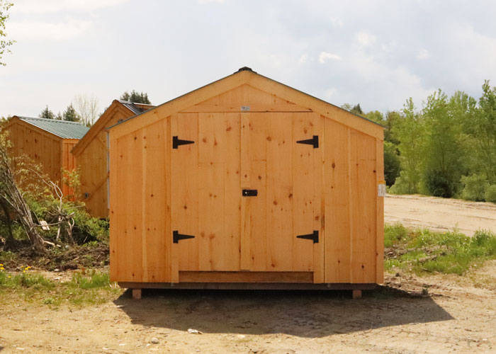 4x8 Hearthstone • Fully Assembled Post and Beam Wood Shed