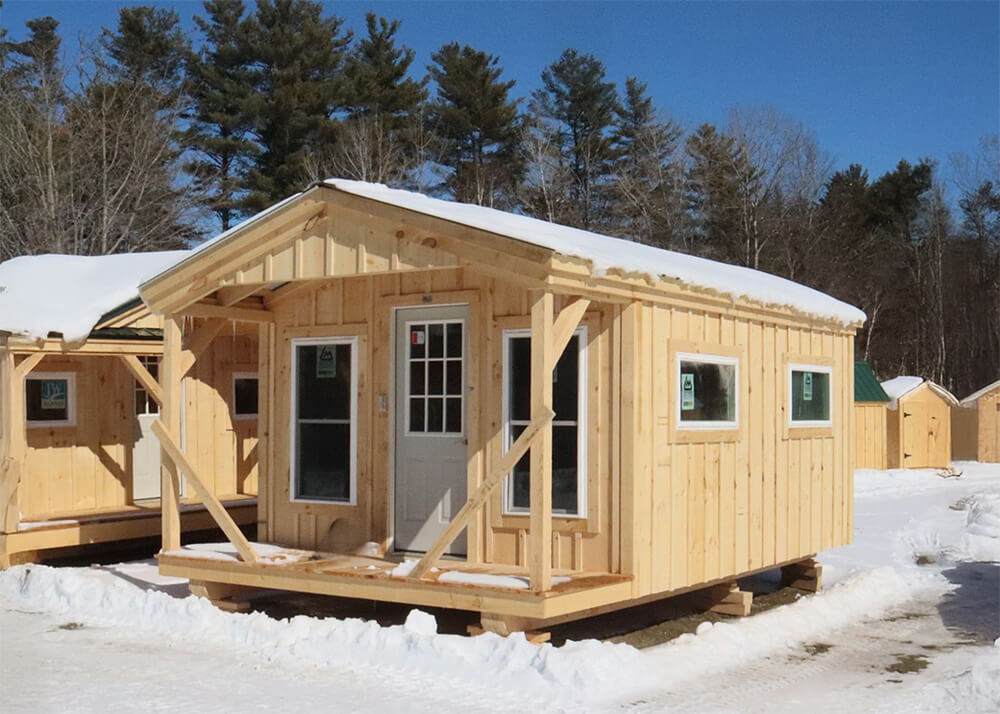 12x20 Fully Assembled Post and Beam Home Office | Tiny Home