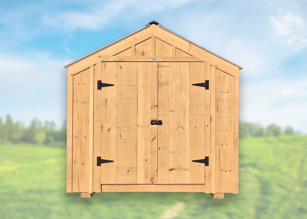 8x10 Vermonter • Fully Assembled with Double Shed Doors