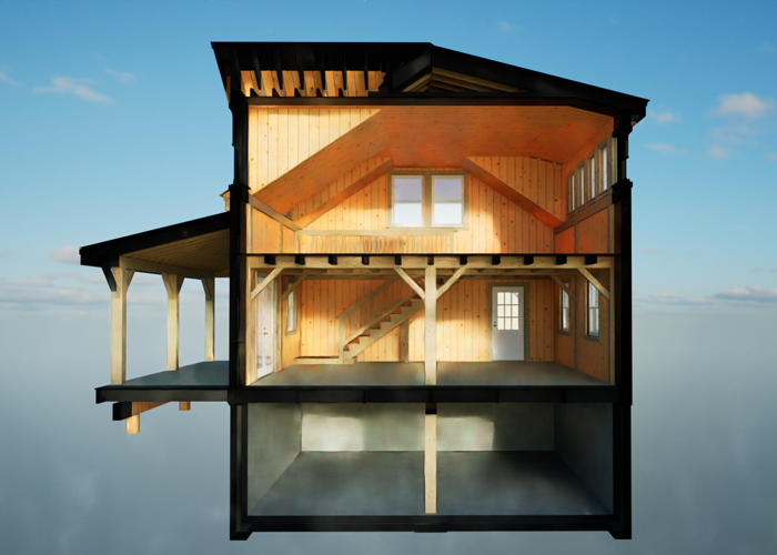 Hideaway Timberframe Cabin • Jamaica Cottage Shop