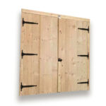 108" W X 95-1/4" H Pine Double Door • Jamaica Cottage Shop