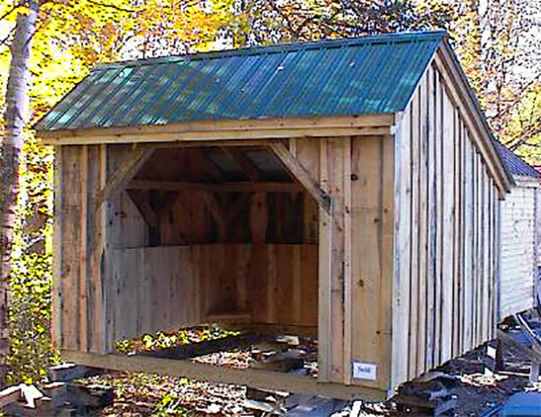 Run-In Shed 10x12 Pre-Cut Kit • Jamaica Cottage Shop