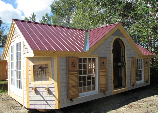 Cross Gable 8x12 4-Season • Fully Assembled Small Cottage