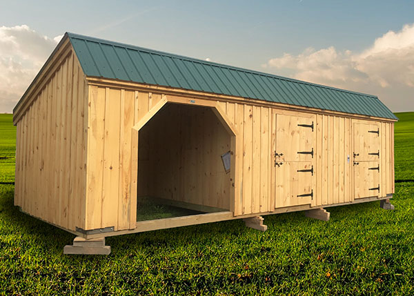 Stall Barn 12x30 Fully Assembled • Jamaica Cottage Shop