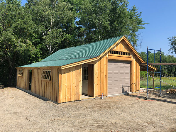 One Bay Garage 16x20 Pre-Cut Kit • Jamaica Cottage Shop