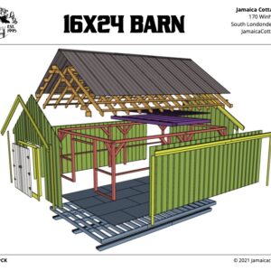 Loft Barn 16x24 Pre-Cut Kit • Jamaica Cottage Shop