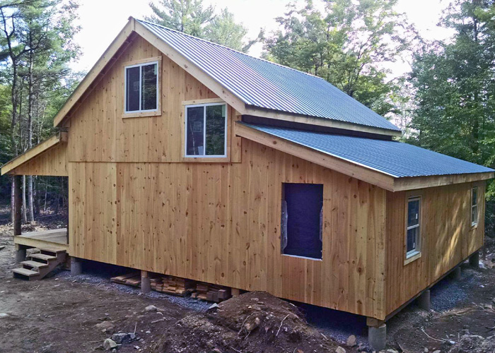 Vermont Cabin 20x30 3-Season Pre-Cut Kit • Timber Frame Homes