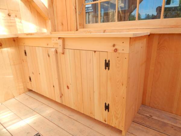 Potting Cabinet | Unfinished Pine Storage Cabinet