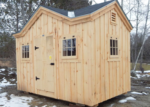 Cross Gable 8x12 Fully Assembled • Jamaica Cottage Shop