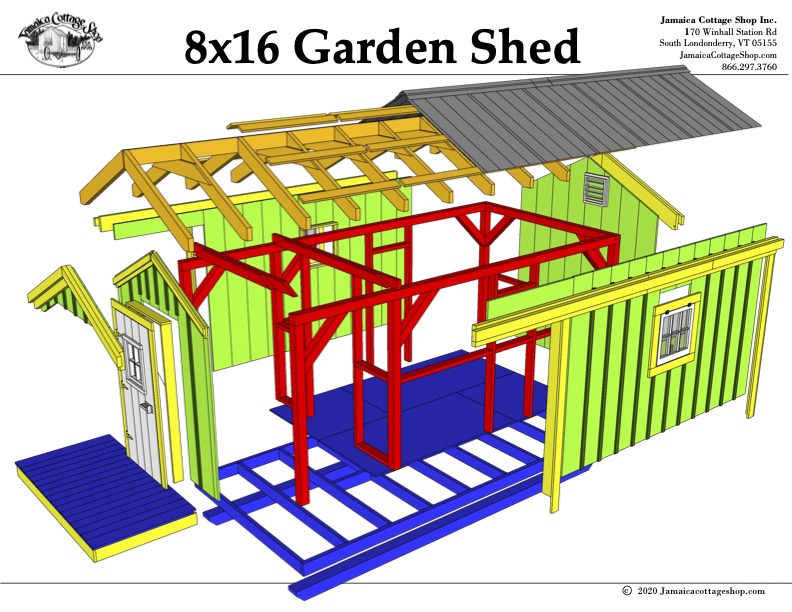 Nook 8x16 Pre-Cut Kit • Jamaica Cottage Shop