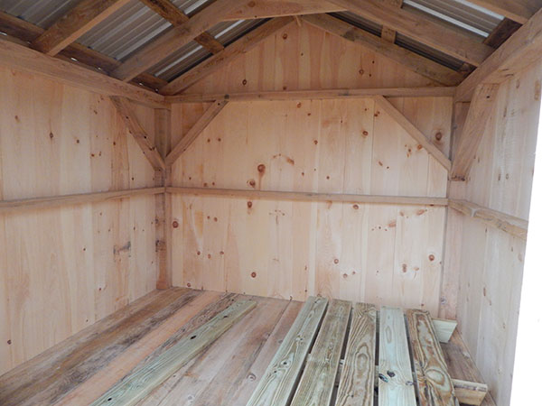 8x8 Economy Vermonter Shell Fully Assembled • Shed