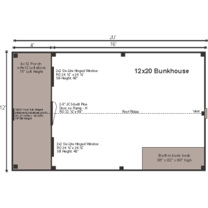 Bunkhouse DIY Building Plans • Jamaica Cottage Shop