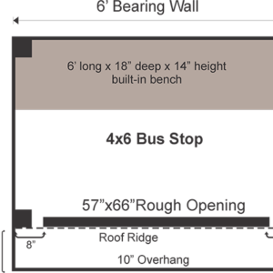 Bus Stop Plans | Covered Outdoor Alcove Shelter DIY Plans