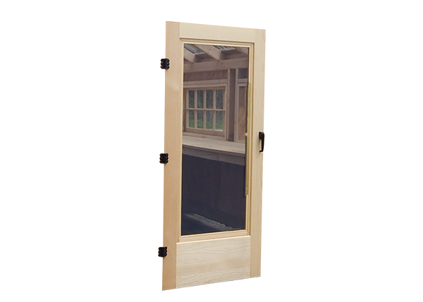Pine Combination Door with Screen & Glass Inserts for Sale