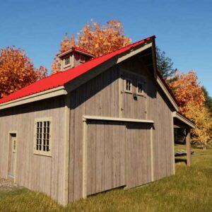 Timber Frame Horse Barn 24x30 Pre-Cut Kit • Free Shipping