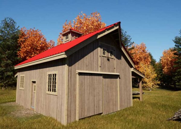 Timber Frame Horse Barn 24x30 Pre-Cut Kit • Free Shipping