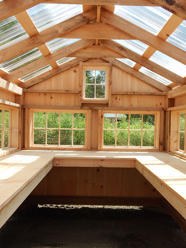 Wooden Sheds With Greenhouse