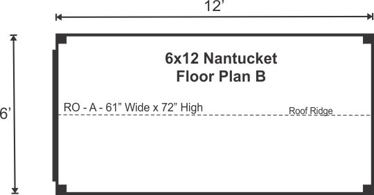 Double Door on Gable Wall (Floor Plan B) • Jamaica Cottage Shop