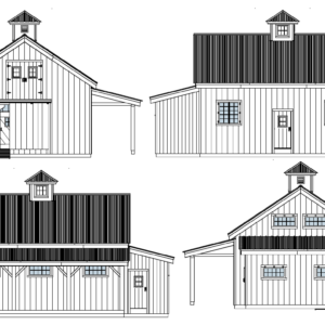 Timber Frame Horse Barn 24x30 Pre-Cut Kit • Free Shipping