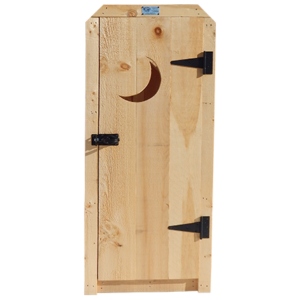 24 W X 64-3/8 H Single Door with Crescent Moon