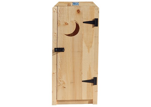 24 W X 64-3/8 H Single Door with Crescent Moon