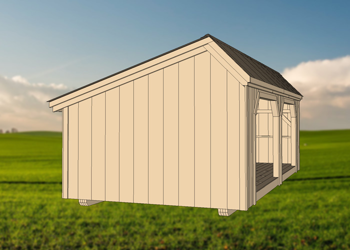 Woodbin 12x24 Pre-Cut Kit • Jamaica Cottage Shop