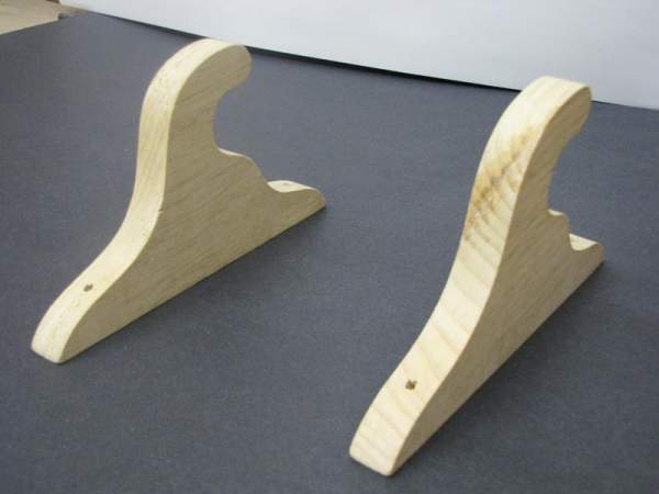 Wood curtain rod holders store