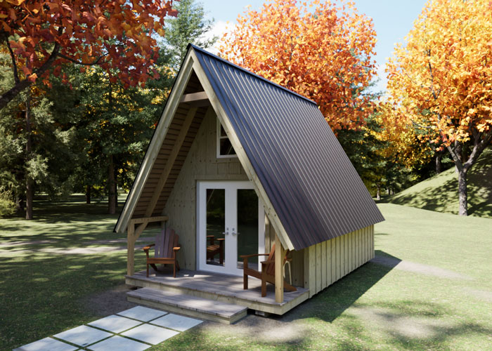 A-Frame 12x20 Pre-Cut Kit • Jamaica Cottage Shop