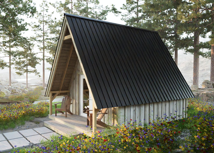A-Frame Cabin Building Plans • Jamaica Cottage Shop