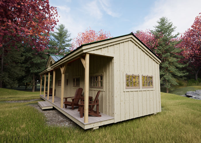 Gibraltar 14x40 Pre-Cut Kit with 8ft Walls • Jamaica Cottage Shop