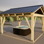 Timber Frame Pavilion 12x16 Pre-Cut Kit • Jamaica Cottage Shop