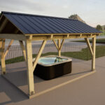 Timber Frame Pavilion 12x16 Pre-Cut Kit • Jamaica Cottage Shop