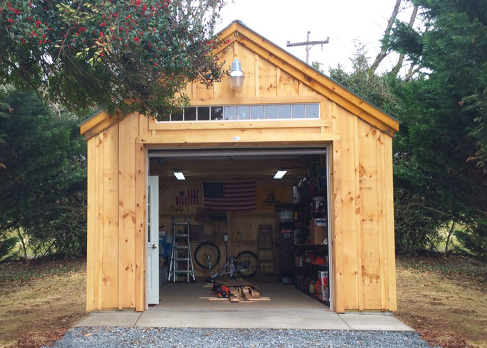 One Bay Garage 14x24 3-Season Pre-Cut Kit • Jamaica Cottage Shop